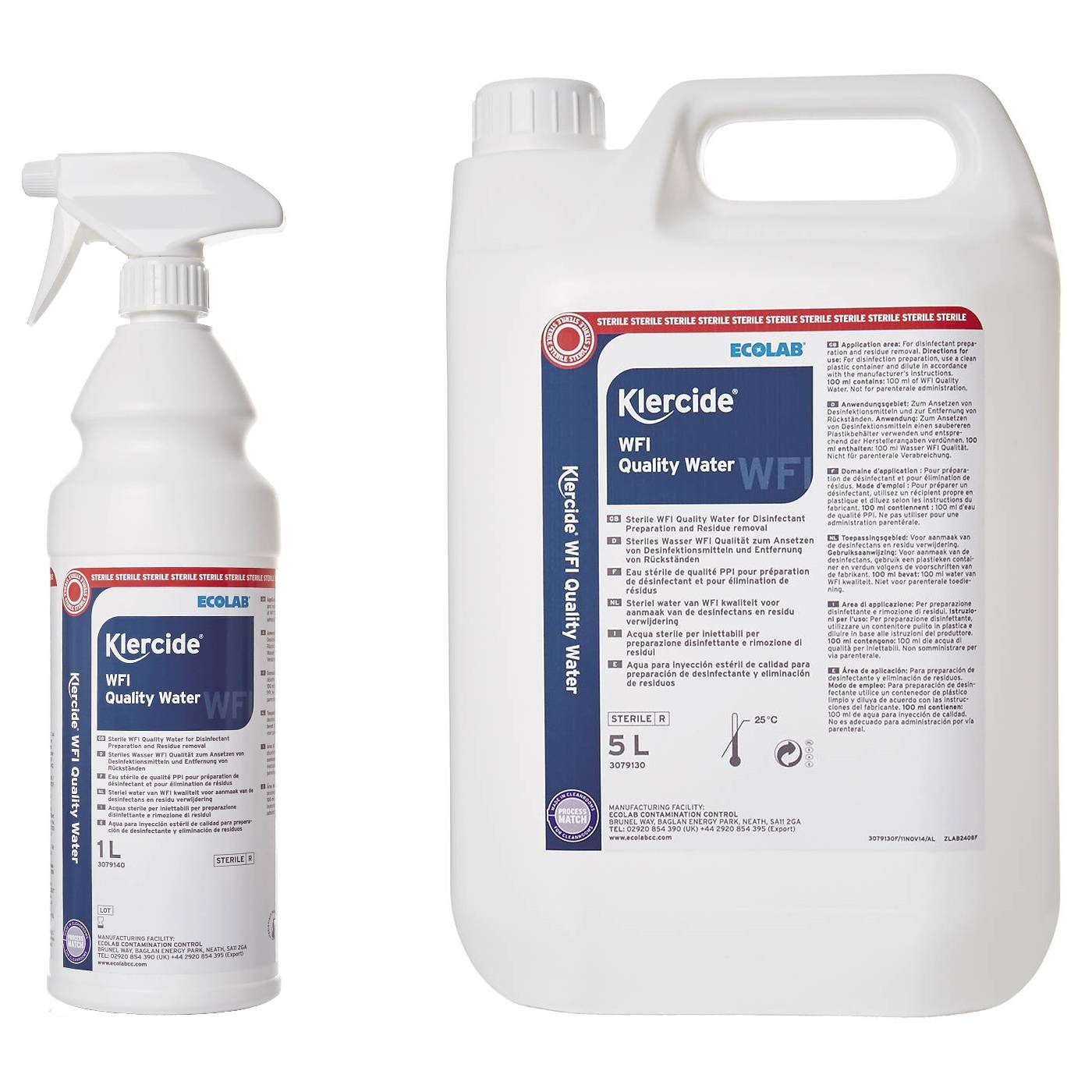 Sterilt WFI vann - Klercide WFI Quality Water Steril | AET