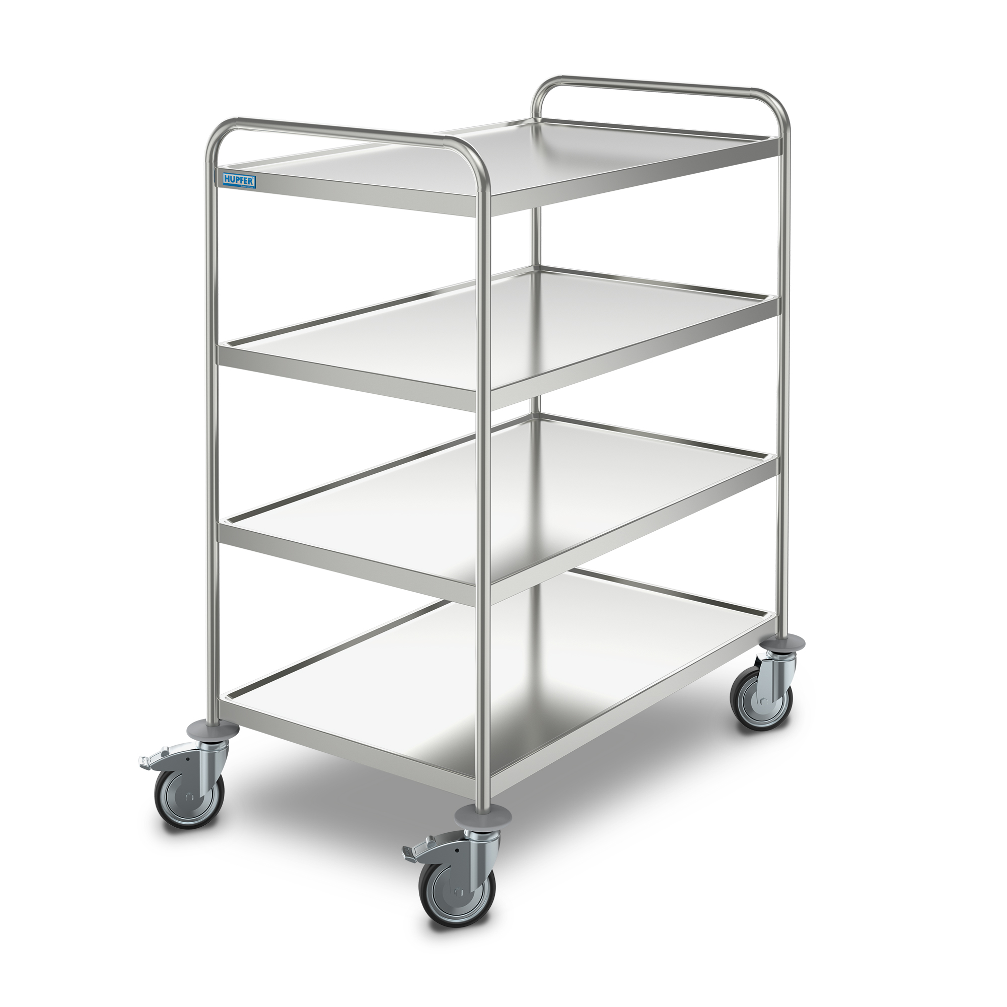 Medisinsk trillebord 4 hyller | AET